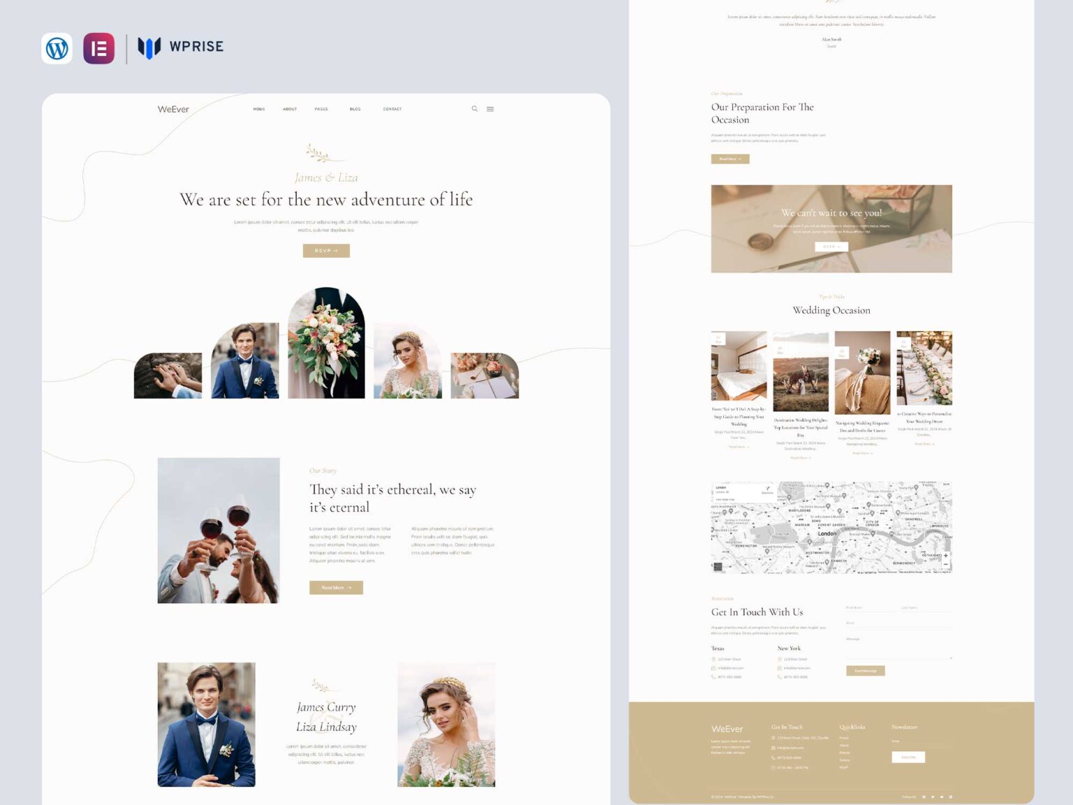 WeEver - Wedding Planner Elementor Template - WPRise
